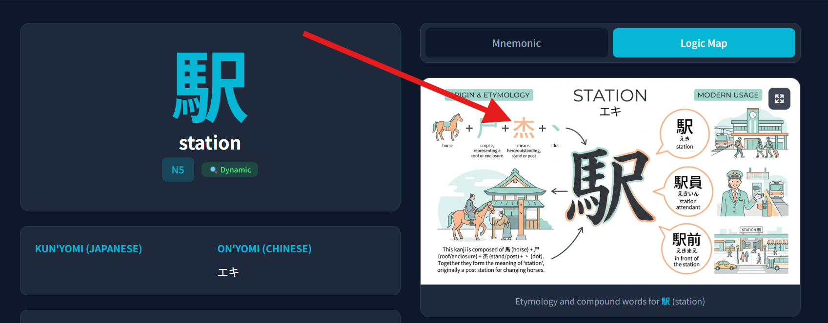 漢字 Kanji Palace - Master Kanji Through Visual Memory